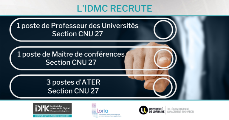 L'IDMC recrute